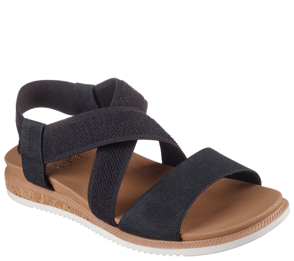 Sandale sport, dama, SKECHERS BOBS DESERT KISS LOW 114705-BLK negru, t ...