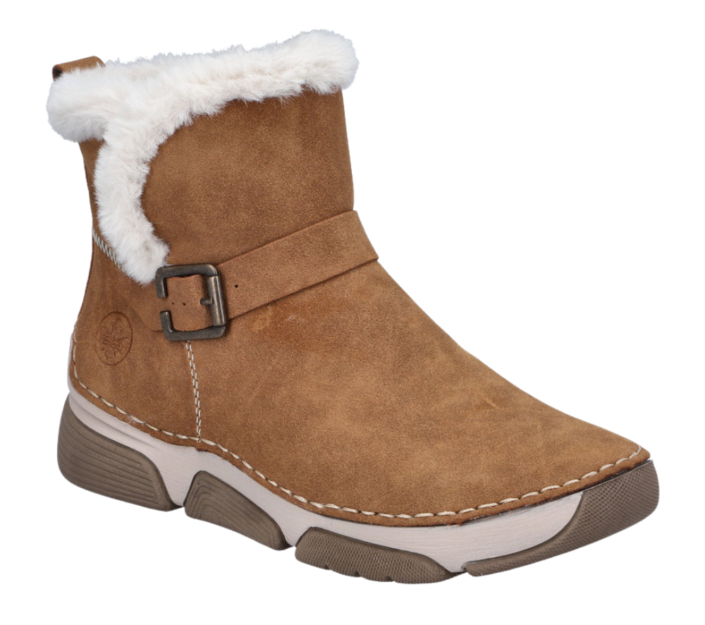 Ghete casual, dama, RIEKER, 45966-20 maro, piele ecologica – ada-shoes.ro