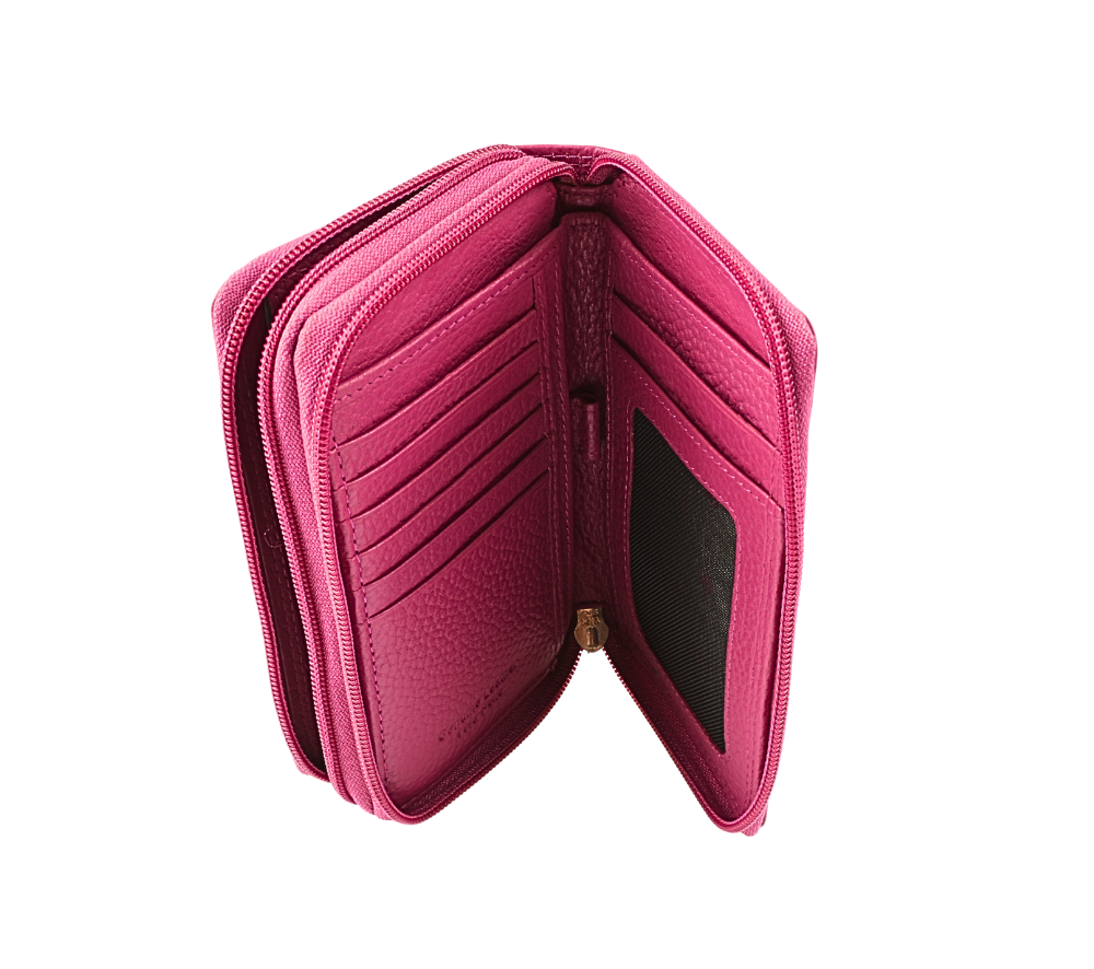 Portofel casual, dama, RENATA BALESTRA 2035, roz, piele naturala – ada ...