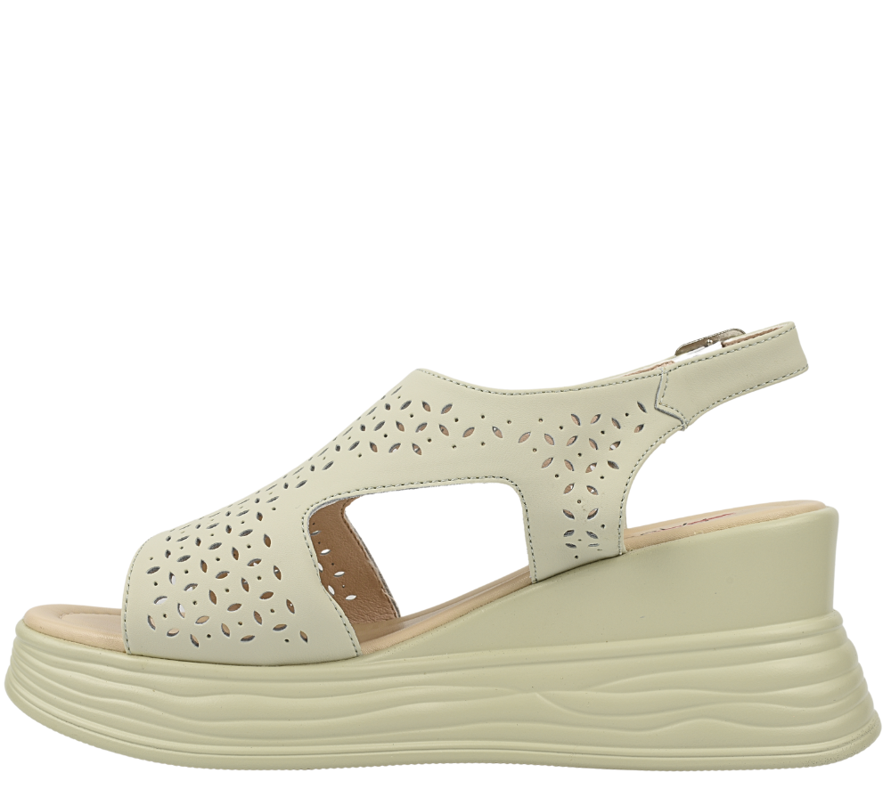 Sandale casual, dama, PASS COLLECTION, W140017B verde, piele naturala ...