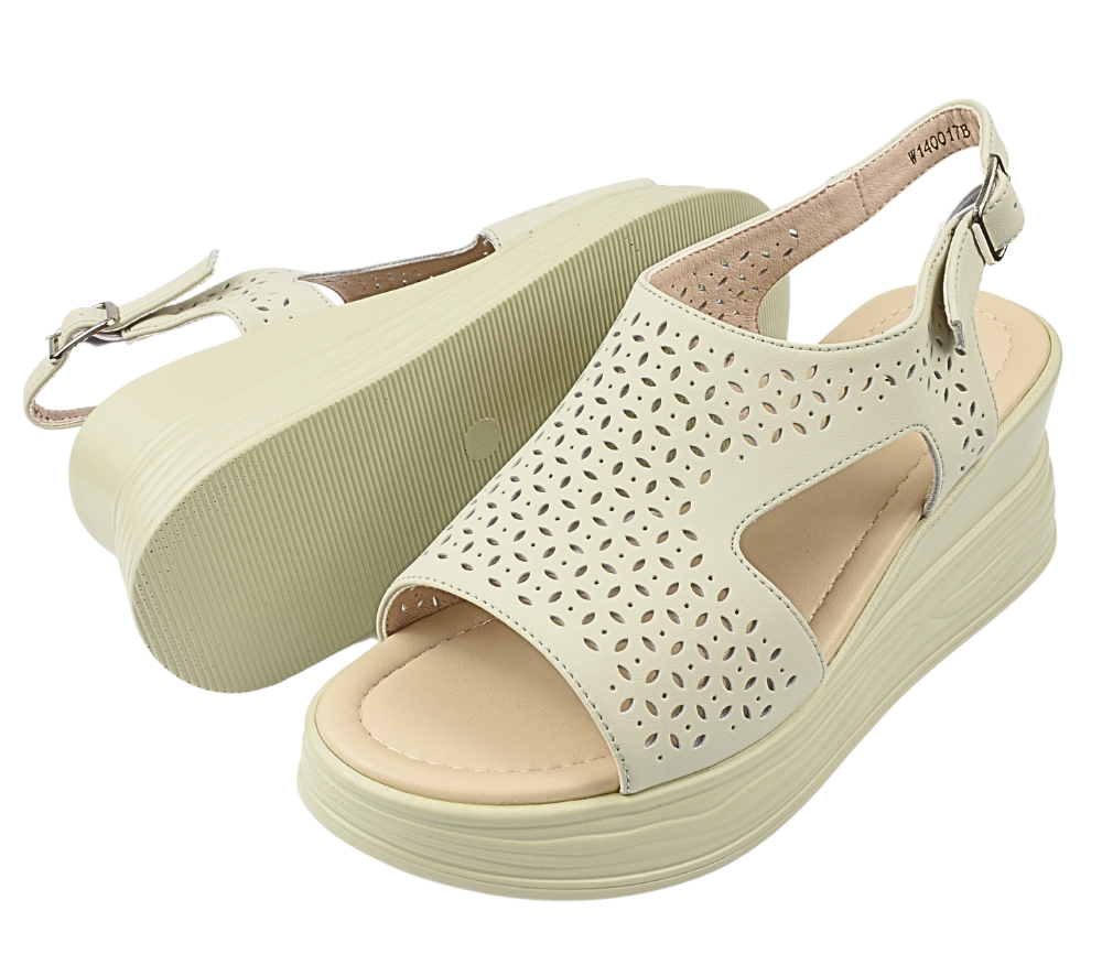 Sandale casual, dama, PASS COLLECTION, W140017B verde, piele naturala ...